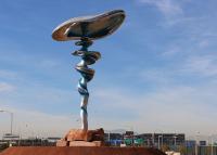 China OEM 300cm High Stainless Steel Urban Landscape Sculpture Outdoor Public Art for sale