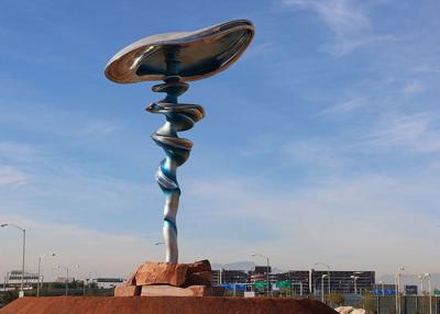 China OEM 300cm High Stainless Steel Urban Landscape Sculpture Outdoor Public Art for sale