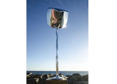 China Polished Stainless Steel Decorative Metal Art Sculpture 300cm Height Outdoor for sale