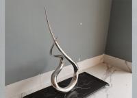 China 56cm 316 Stainless Steel Abstract Art Sculpture Mirror Polished Table Decor for sale