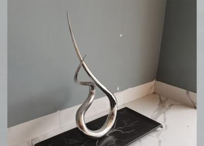 China 56cm 316 Stainless Steel Abstract Art Sculpture Mirror Polished Table Decor for sale