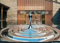 China Custom Stainless Steel Water Drop Sculpture Mirror Polished for Pool Garden Decoration for sale