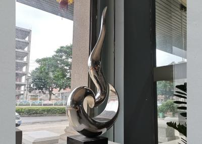 China Polished Stainless Steel Sculpture Custom Size OEM Home Decoration for sale