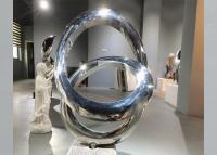 China Custom Size Mirror Polished Stainless Steel Abstract Art Sculpture for Home Office Decoration for sale