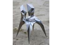 China 316L Stainless Steel Furniture Sculpture 100cm Height Outdoor Indoor Decorative Art for sale