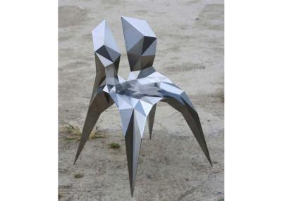 China 316L Stainless Steel Furniture Sculpture 100cm Height Outdoor Indoor Decorative Art for sale