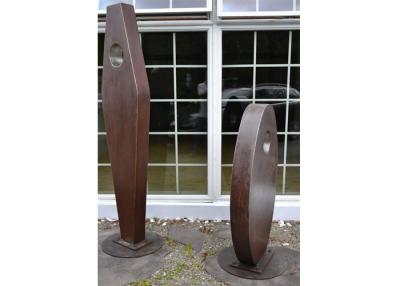 China Garden Decoration Painted Stainless Steel Metal Sculpture Art 200cm 160cm Height for sale