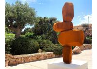China Rusty Corten Steel Abstract Metal Garden Sculpture Custom Size Outdoor Art for sale