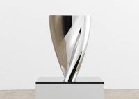 China Mirror Polished Stainless Steel Modern Sculpture Custom Size Interior Decoration Art Piece for sale