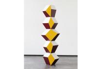 China Custom Outdoor Public Geometric Stainless Steel Art Sculpture - Painted Finish, 35-Day Delivery, MOQ 1 Piece for sale