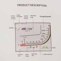 China Analog Air Pressure Differential Meter Red Oil Digital Differential Pressure Meter for sale