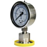 China Mc YNTP-60BF Diaphragm-seal Pressure Gauge Pressure Gauge 40mm for sale