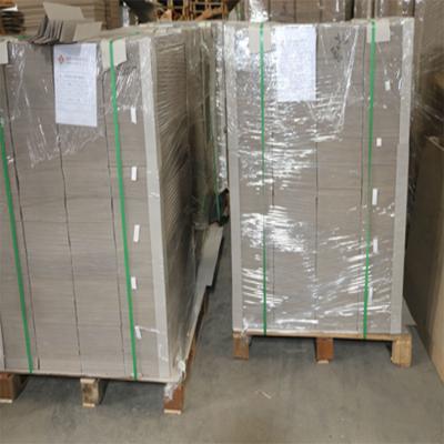 China Uncoated Grade AA Gray Cardboard Sheet Grey Chip Board grey board for sale