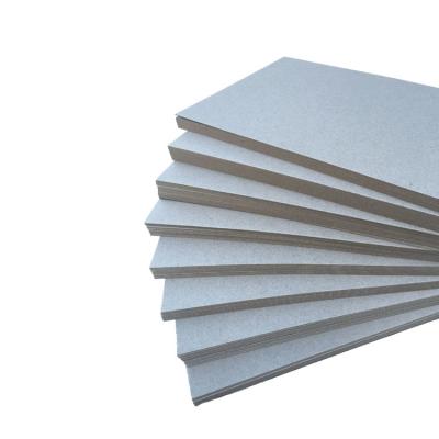 China 1000gsm Grey Cardboard Paper Uncoated Clay Grey Back Paperboard for sale
