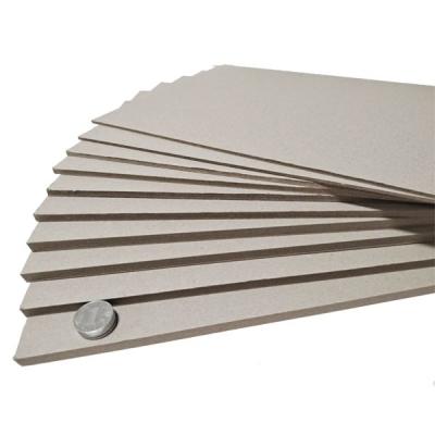 China A4 Size Grey Cardboard Craft Card Grey Paper Board 1000mic 1mm For Book Binding for sale