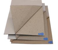 China 2mm 2.5mm Thickness Grey Cardboard Sheets Uncoated Recycled Grey Chipboard for sale