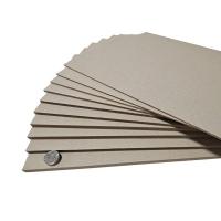 China 2.0mm Laminated Gray Cardboard Grey Chip Board For Paper Cover Or Folders for sale