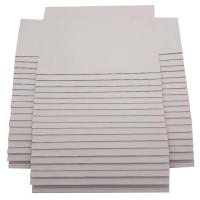 China 350 Gsm 400gsm White Cardboard With Nine Dragon Coated Duplex Paper Board Grey Back for sale