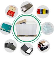 China folding box duplex board duplex grey book cover board duplex board white back 300gsm for sale