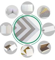 China 230 to 450Gsm Single White Coated Carton Box Boards Duplex Board Paper With Grey back for sale