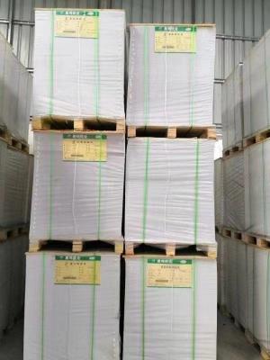 China Coated Duplex Board Grey Back 700x1000mm One Side White Paper Board for sale