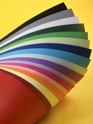 China Custom Colour Copy Paper , Officeworks Color Board Paper For Making Handicraft for sale