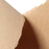 China 1 Sided Coated Glue Brown Kraft Paper Rolls Eco Friendly High Tear Resistance for sale