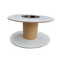 China 100% Recycle Kraft Paper Cardboard Cable Reel OEM 3D Printing Customized Size for sale