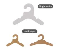 China Glossy / Matte Cardboard Paper Hanger , Dry Cleaning Recycled Cardboard Hangers for sale