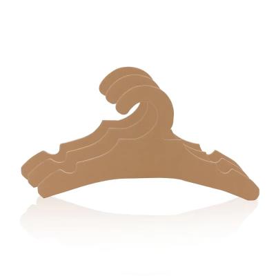 China 100% Eco Friendly Paper Pulp Hangers Customized Logo Cardboard Hanger Manufacturer for sale