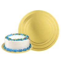 China 6  8 10 inch 12 Inch Cake Board For Tiered Cakes , gold cardboard cake rounds for sale