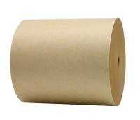 China Eco Friendly Wrapping Paper Roll for Craft Gift Bag Packaging Sheet Jumbo Roll Material Clay Coated Brown Kraft Paper for sale
