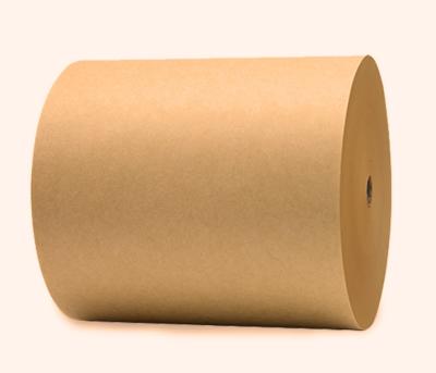 China Custom Printed Kraft Paper Jumbo Roll 80GSM With Logo for Gift Bags Shopping Bags Premium Branding Solution for sale