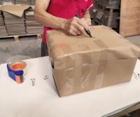 China 3MM Heavy Duty Kraft Cardboard 2200mm for Pallet Lining Anti Slip Waterproof Industrial Packaging Supplies for sale