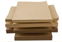 China Virgin Kraft Paper 89GSM Natural Brown Uncoated for Food Packaging Printing Smooth Surface for sale