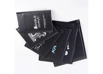 China Light Weight Recyclable Black Poly Bubble Mailers With Custom LOGO Printed for sale