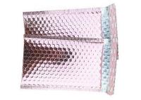 China Pretty Rose Gold Metallic Padded Envelopes Bubble Bags For Shipping for sale