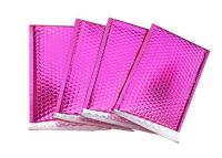 China Custom Colored Purple Metallic Bubble Mailers Envelope Shock Absorbent for sale