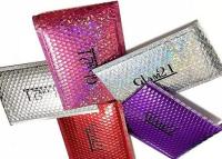 China Glamour Metallic Bubble Mailers Self Seal Closure Metallic Shipping Envelopes for sale