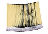 China Durable Shipping Metallic Bubble Mailers Self Seal Gold Color Custom Size for sale