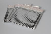 China sliver metallic bubble mailer 150*200+40mm gloss waterproof metallic bubble envelop for shipping for sale