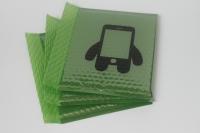China green metallic bubble mailer 150*200+40mm gloss waterproof metallic bubble envelop for shipping for sale