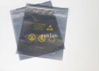 China 0.08～0.2 Mm Zipper ESD Anti Static Bags Flat Waterproof With Printing Logo for sale