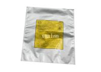 China Yellow Logo Aluminum Foil  Bags Heat Sealed For Mailing Electronic Components for sale