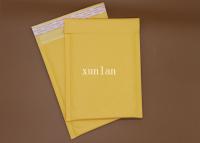 China Yellow Kraft Shipping Bubble Mailers , Matt Bubble Wrap Packaging Envelopes for sale