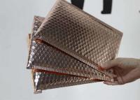 China 6 * 10 Metallic Bubble Envelopes Shiny / Matt Surface With Rose Gold Color for sale