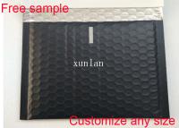 China Aluminum Foil Gold Metallic Bubble Mailers Custom Printed Logo Water Resistant Closure for sale