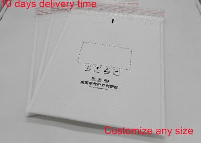 China White Print Poly Bubble Mailers 8.5 * 11 Inch Self Adhesive Seal With Matt Surface for sale