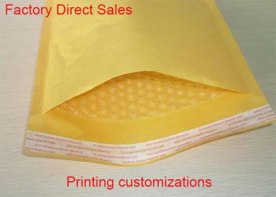 China High Frequency Heat Seal Kraft Paper Bubble Mailers Matt Surface Eco - Friendly for sale
