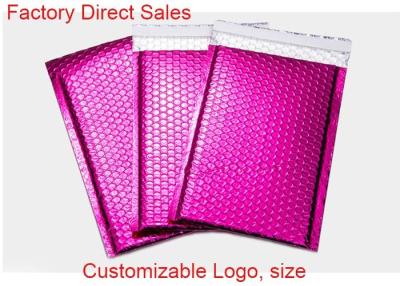 China Aluminum Foil Metallic Bubble Mailers Self Adhesive Seal Shiny / Matte With Logo for sale